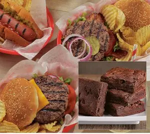 KANSAS CITY STEAK Kansas City 12 Steakburgers, 12 Beef Hot Dogs & 12 Brookies - One-color