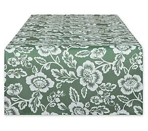 DESIGN IMPORTS 14' X 72' Floral Print Outdoor T Able Runner - One-color