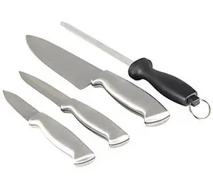 OSTER Baldwyn 4-piece Stainless Steel Cutlery K Nife Set - Silver