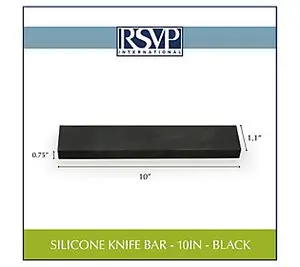 RSVP Black 10' Silicone Knife Bar