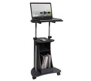 TECHNI MOBILI Sit-to-stand Rolling Adjustable L Ptop Cart