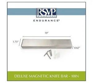 RSVP 10' Deluxe Magnetic Knife Bar