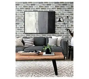 SEABROOK DESIGNS Vintage Faux Brick Unpasted Wa Llpaper - One-color