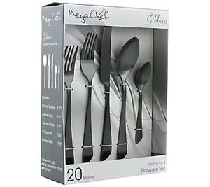 MEGACHEF Gibbous 20-piece Flatware Utensil Set - One-color