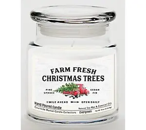 COURTSIDE MARKET Fresh Farm Trees Candle Glass Ar 18-oz - One-color