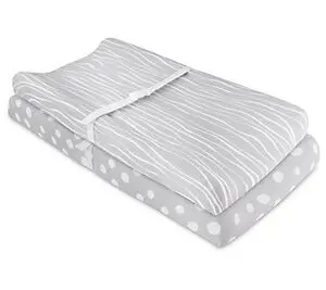 ELY'S & CO. Gray Changing Pad Cover & Cradle Sh Eet Set - One-color