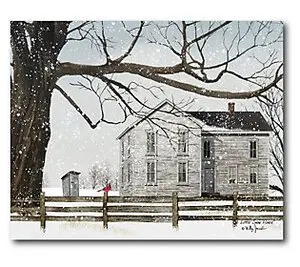 COURTSIDE MARKET A Little Snow House 20x24 Canv As Wall Art - One-color