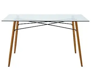 TEAMSON Minimalista Glass Dining Table