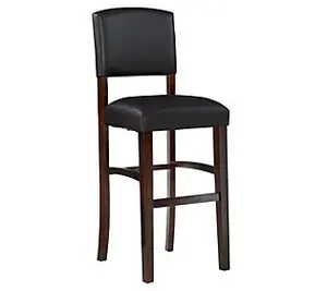 LINON Home Ronin Kitchen Bar Stool With Back An D Padded Seat - One-color