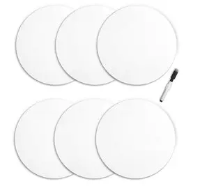 WALLPOPS Ghost Dry Erase Dot Decals, Set Of 6 - One-color