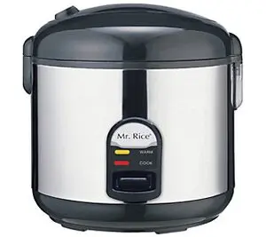 SPT 10-cup Rice Cooker With Stainless Steel Bod Y - Silver