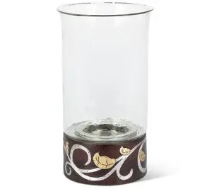 GERSON INTERNATIONAL 13.5' Mango Wood Inlay Candleholder Gerson C O - One-color