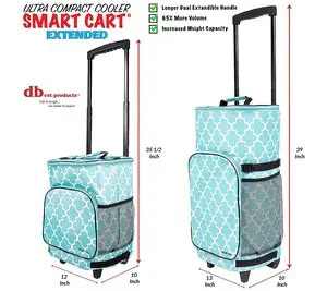 DBEST PRODUCTS Ultra Compact Cooler Smart Cart Xtended