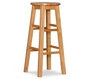 LINON Home Juno Round Seat Backless Bar Stool - One-color