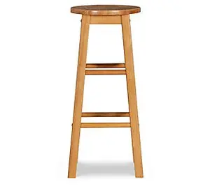 LINON Home Juno Round Seat Backless Bar Stool