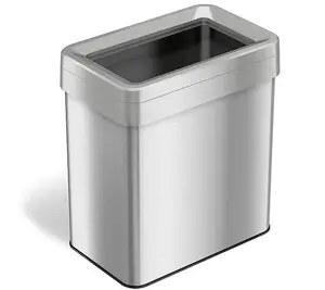 ITOUCHLESS 16-gallon Rectangular Open-top Trash Can - One-color