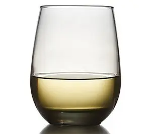 LIBBEY Smoke All-purpose Stemless Wine Glasses, Set Of 6 - One-color