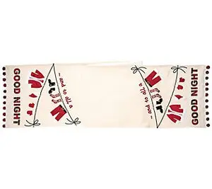 C&F HOME 14' X 72' Christmas Clothesline Table Runner - One-color