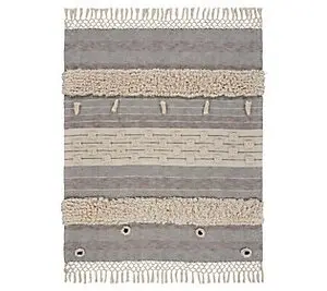 OX BAY TRADING CO. Ox Bay Trading Neutral Eclectic Overtufted Thro Blanket - One-color