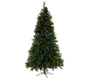 FRASER HILL FARM 7.5' Canyon Pine Multicolor Pr Elit Tree - One-color
