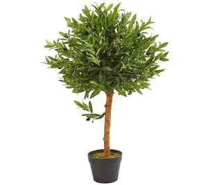 NEARLY NATURAL 34' Olive Topiary Artificial Tree Nearly Nat Ural - One-color