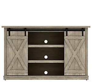 BELL'O Cottonwood Tv Stand W/ Barn Doors For Tv S Up To 60 - One-color