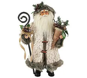 SANTA'S WORKSHOP 15' Gathering Woodsman Santa Santa's Worksho P - One-color