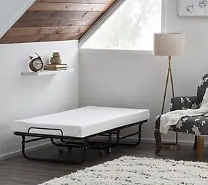 BROOKSIDE Rollaway Bed With Memory Foam Mattress - Cot - One-color