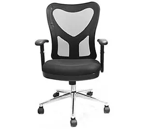 TECHNI MOBILI High Back Mesh Chair With Chrome Se