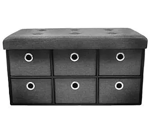 SORBUS Storage Bench Chest With Drawers - One-color