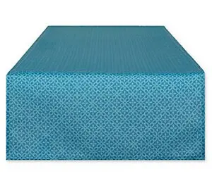 DESIGN IMPORTS 72' Storm Blue Lattice Outdoor T Ble Runner - One-color