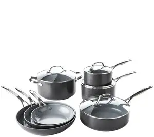 GREENPAN Valencia Pro 11-piece Ceramic Nonstick Cookware Set - One-color