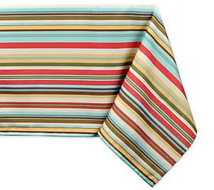 DESIGN IMPORTS Summer Stripe Outdoor Tablecloth 60' X 84 - One-color