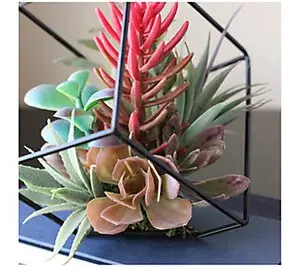 NORTHLIGHT 7' Artificial Succulent Arrangement N Wire Frame