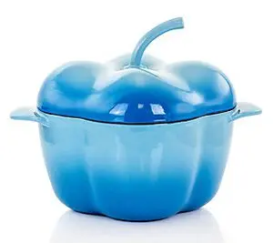 MEGACHEF Pepper-shaped 3-qt Enameled Cast Iron Casserole - One-color