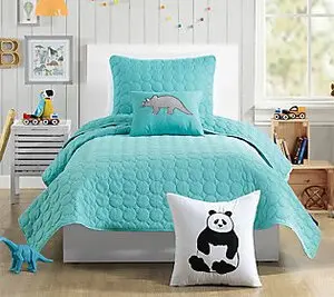 QVC Urban Playground Denita Twin Quilt Set 2-piec E - One-color
