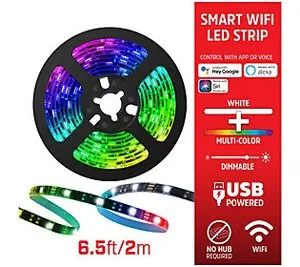 ENERGIZER Smart 6.5' White/multi Color Dimming Led Light Strip