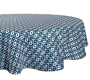 DESIGN IMPORTS Ikat Outdoor Tablecloth 60' Roun D - One-color