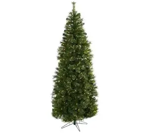 NEARLY NATURAL 7.5' Cashmere Slim Christmas Tree Nearly Nat Ural - One-color