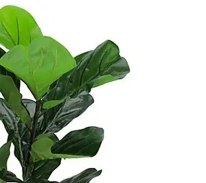 NORTHLIGHT 29' Artificial Fiddle Leaf Fig Potte Plant