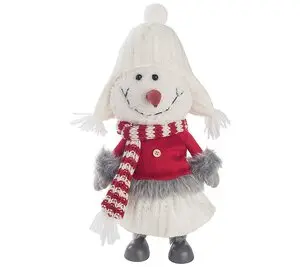 GALLERIE II Bobble Xmas Snowgirl Small Figurine - One-color