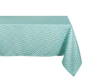 DESIGN IMPORTS Diamond Outdoor Tablecloth 60' X 84 - One-color