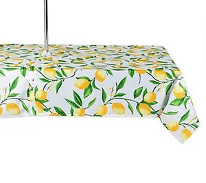 DESIGN IMPORTS Lemon Bliss Print Zipper Tablec Loth 60' X 84 - One-color