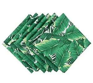 DESIGN IMPORTS Banana Leaf Outdoor Napkin Set O F 6 - One-color
