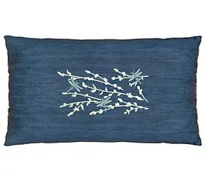 LINUM HOME TEXTILES Braelyn Denim Pillow Cover - One-color
