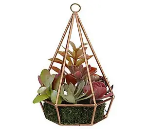 NORTHLIGHT 9' Artificial Succulents Arrangement In 6-sid