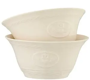 BELLEEK Set Of 2 Claddagh Bowls - One-color
