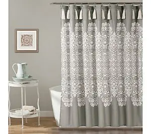 LUSH DECOR Boho Medallion 72' X 72' Shower Curtain By - One-color