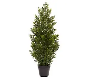 NEARLY NATURAL 3' Mini Cedar Pine Tree By - One-color