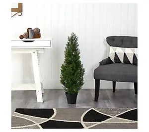 NEARLY NATURAL 3' Mini Cedar Pine Tree By